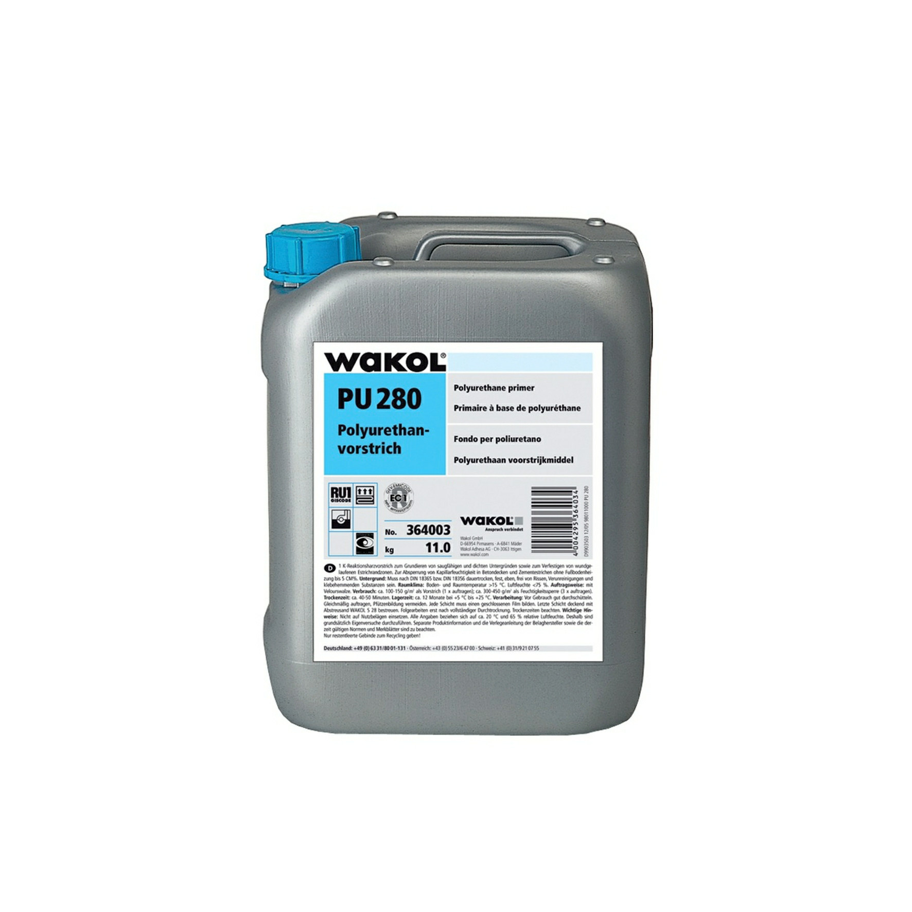 Lecol - Wakol - 11kg PU280 - 1K Rapid Drying Solvent and Water Free ...