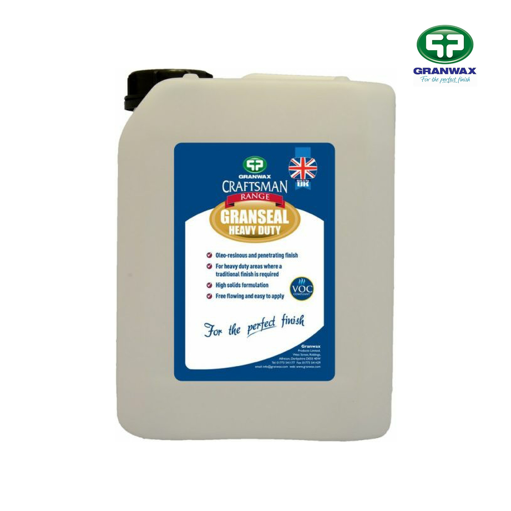 Granwax - 5ltr Granseal Heavy Duty - 1K Oleo Resinous Penetrating Floor ...