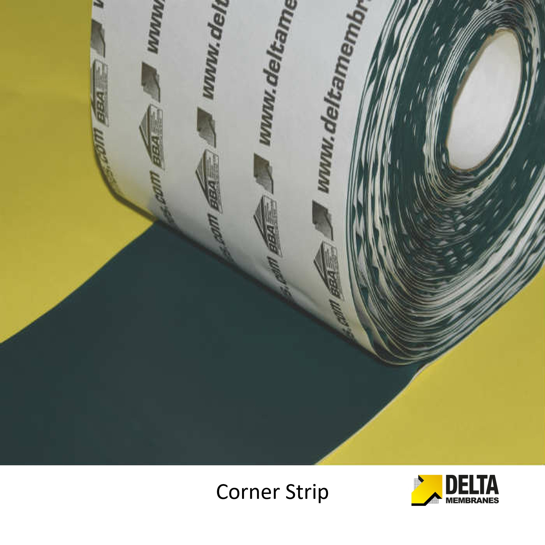 1 Roll: Delta - Corner Strip Single Sided Tape - Butyl Rubber - 150mm ...