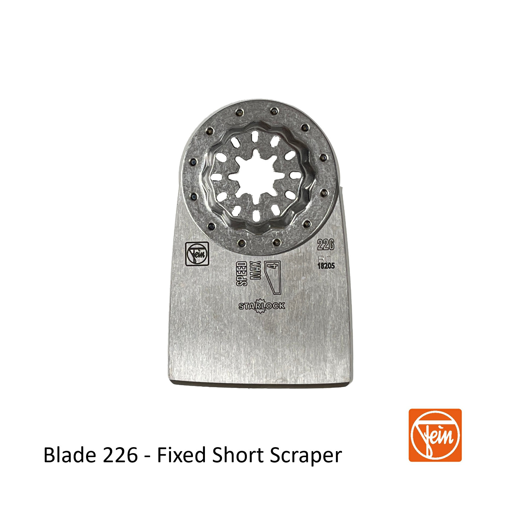 Fein - Starlock - Fixed Short scraper - 0.8mm Blade Thickness x 52mm ...