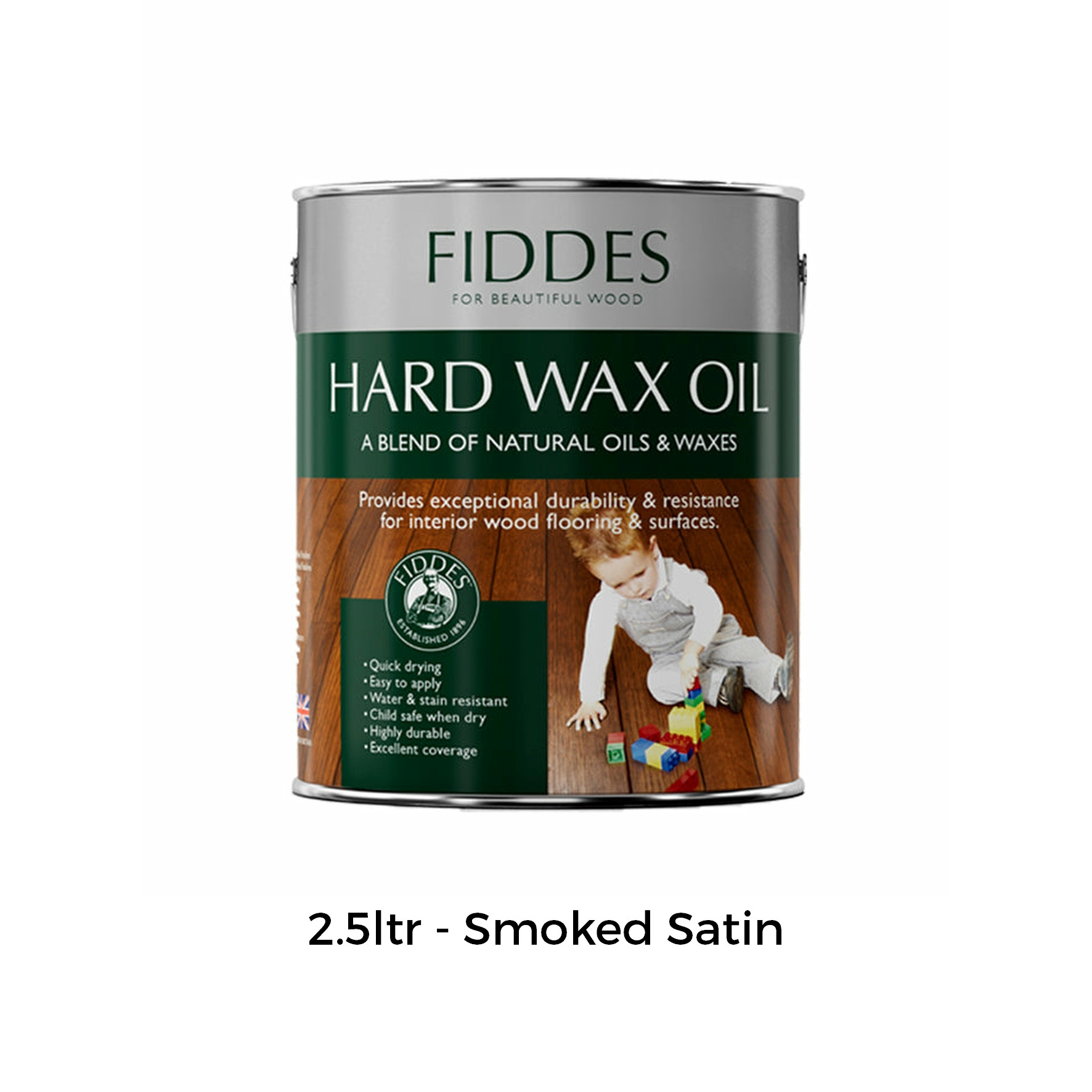 Fiddes - 2.5ltr Hard Wax Oil - Smoked Satin | Floorstock Ltd