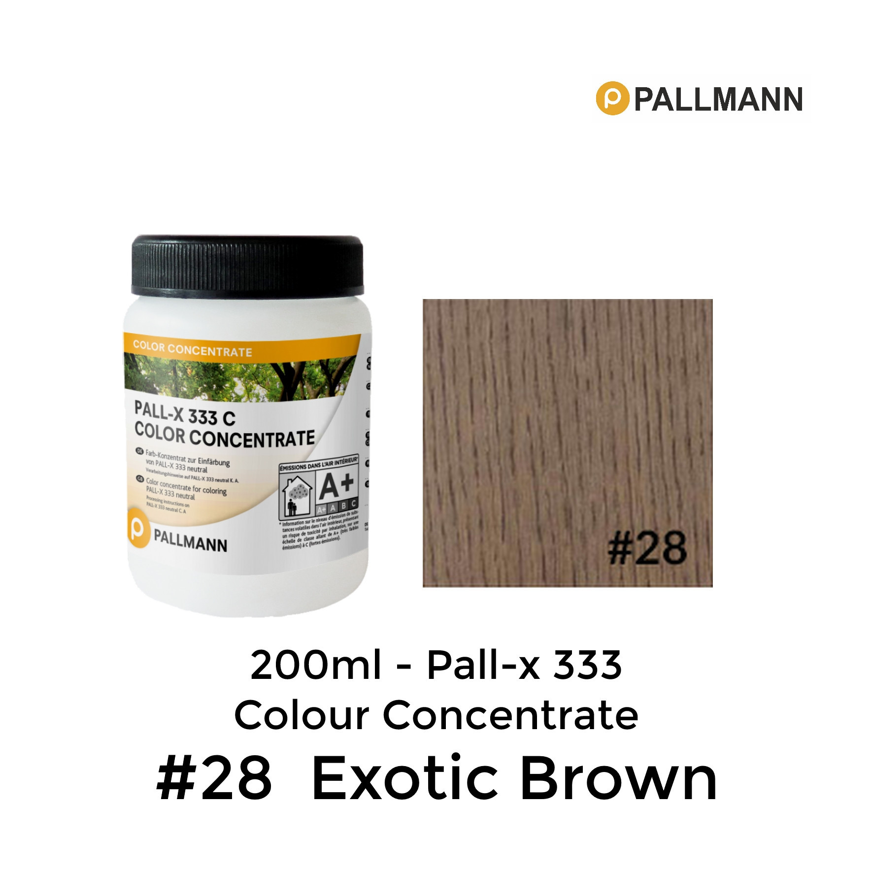 Pallmann - 0.2ltr Pall - x - 333 C - Colour Concentrate - Exotic Brown ...