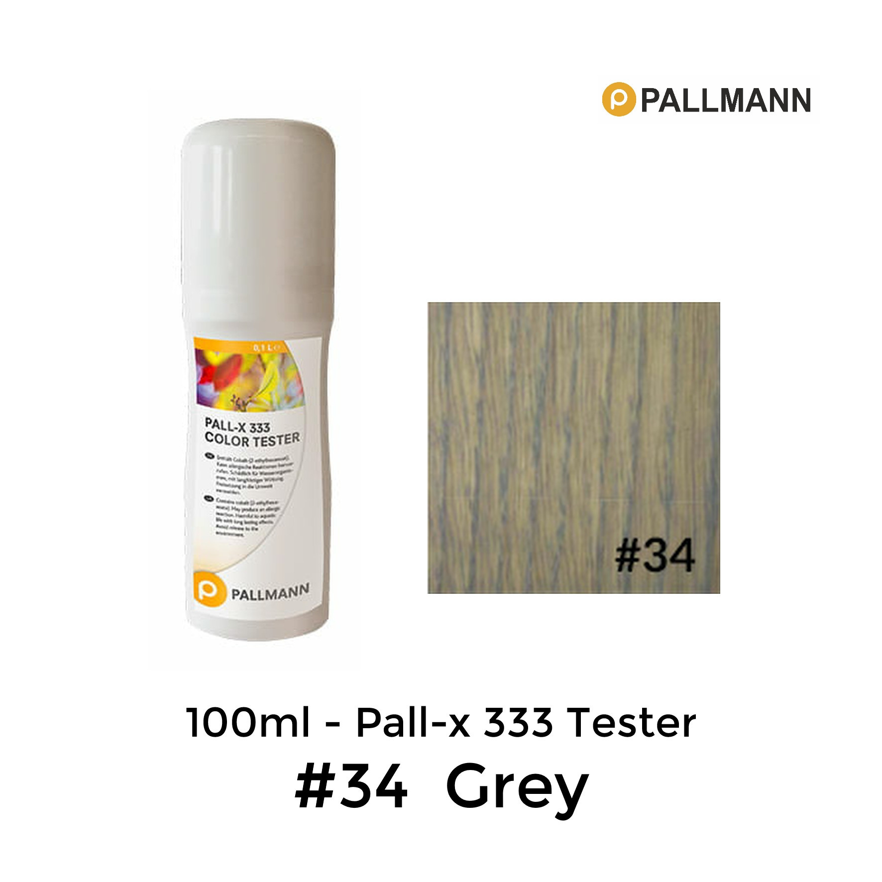 Pallmann - 0.1ltr Pall - x - 333 - Colour Tester - Grey - No.34 ...