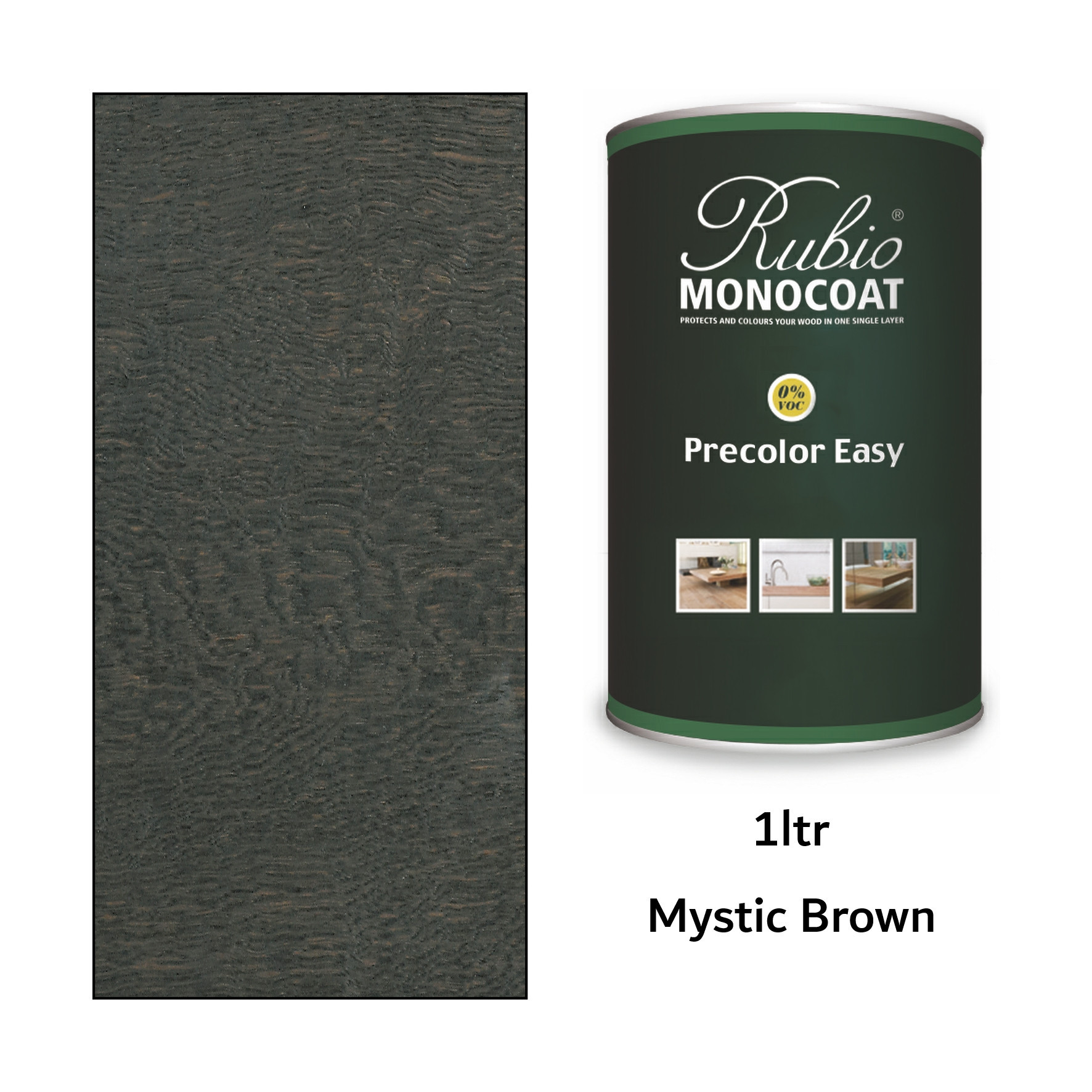 Rubio Monocoat - 1ltr Precolor Easy - Mystic Brown | Floorstock Ltd