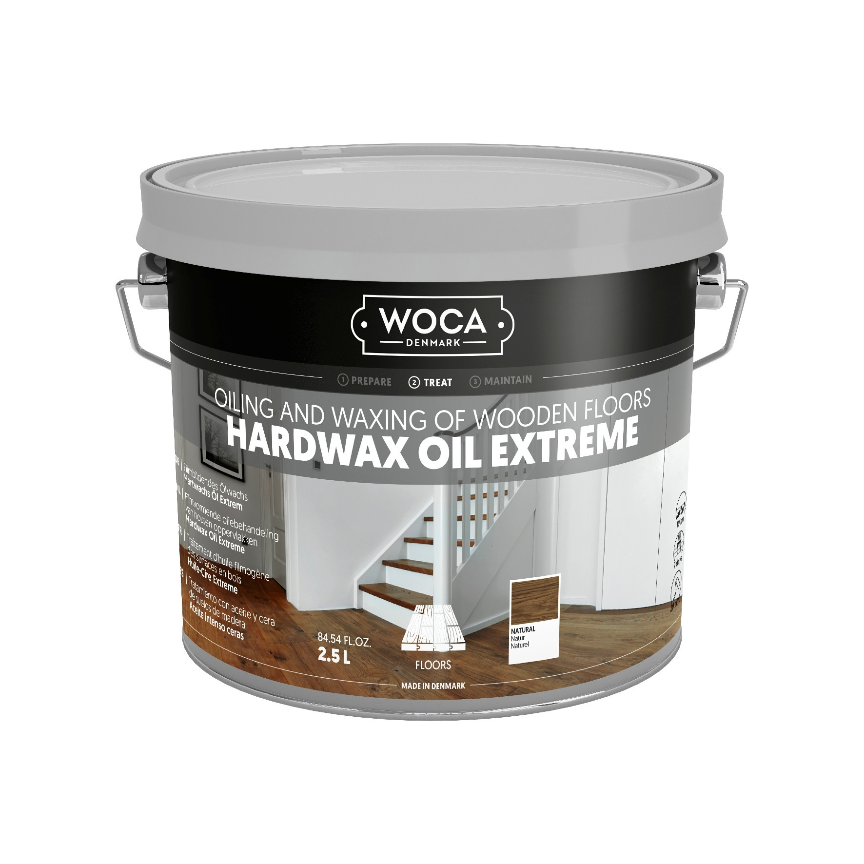 2.5ltr: WOCA - Hardwax Oil Extreme - Natural - For Machine Application ...